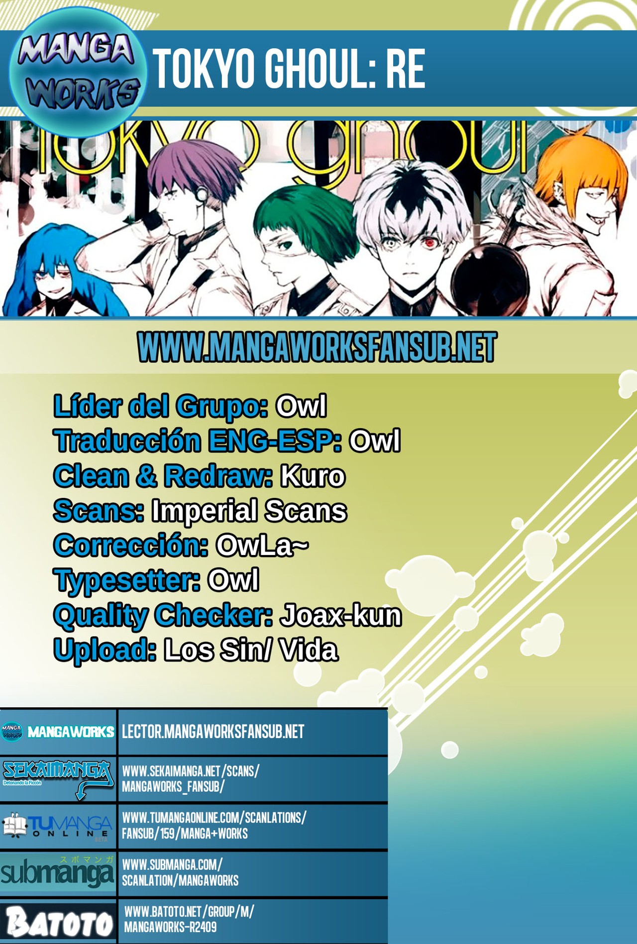 Tokyo Ghoul:re Capitulo 40 En línea